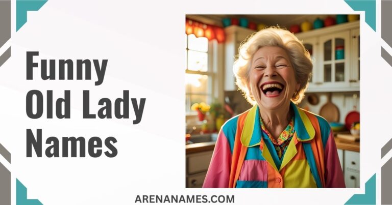 Funny Old Lady Names Hilarious & Quirky Ideas - Arena Names